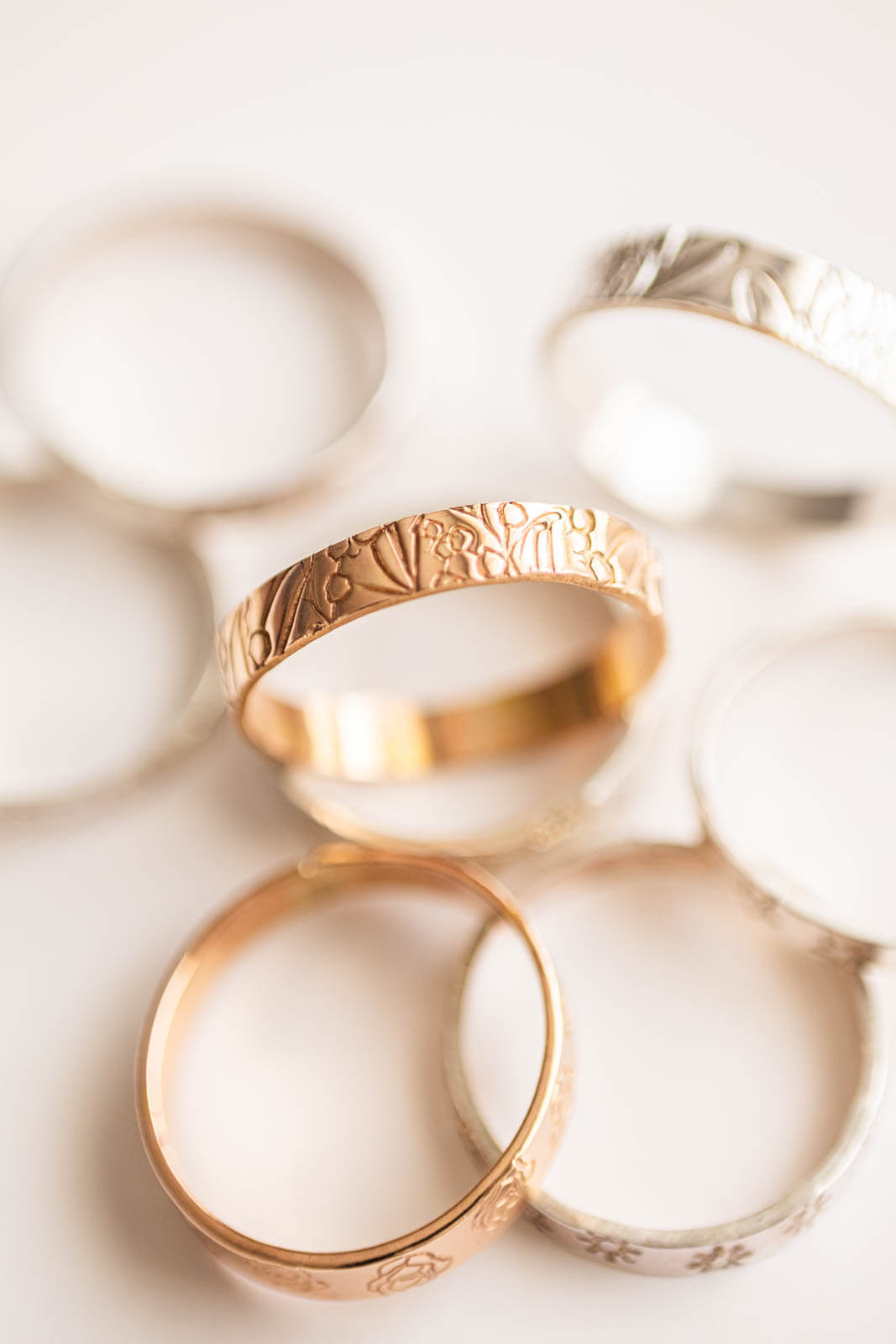 Classic Birth Flower Band Ring – Runaway Rosy